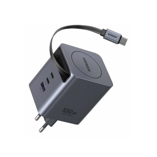 Best Price │ Ugreen 100W GaN Fast Charger with Retractable Cable 65828 ...